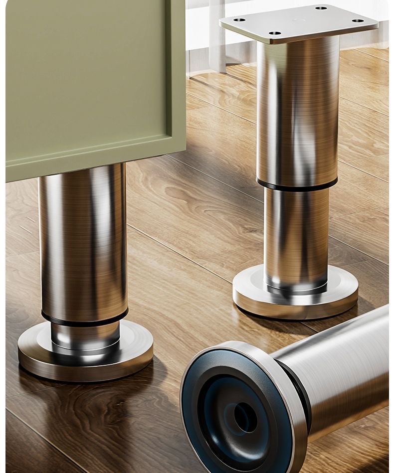 2pcs Adjustable Stainless Steel Metal Table Chair Leg Stand Support ...
