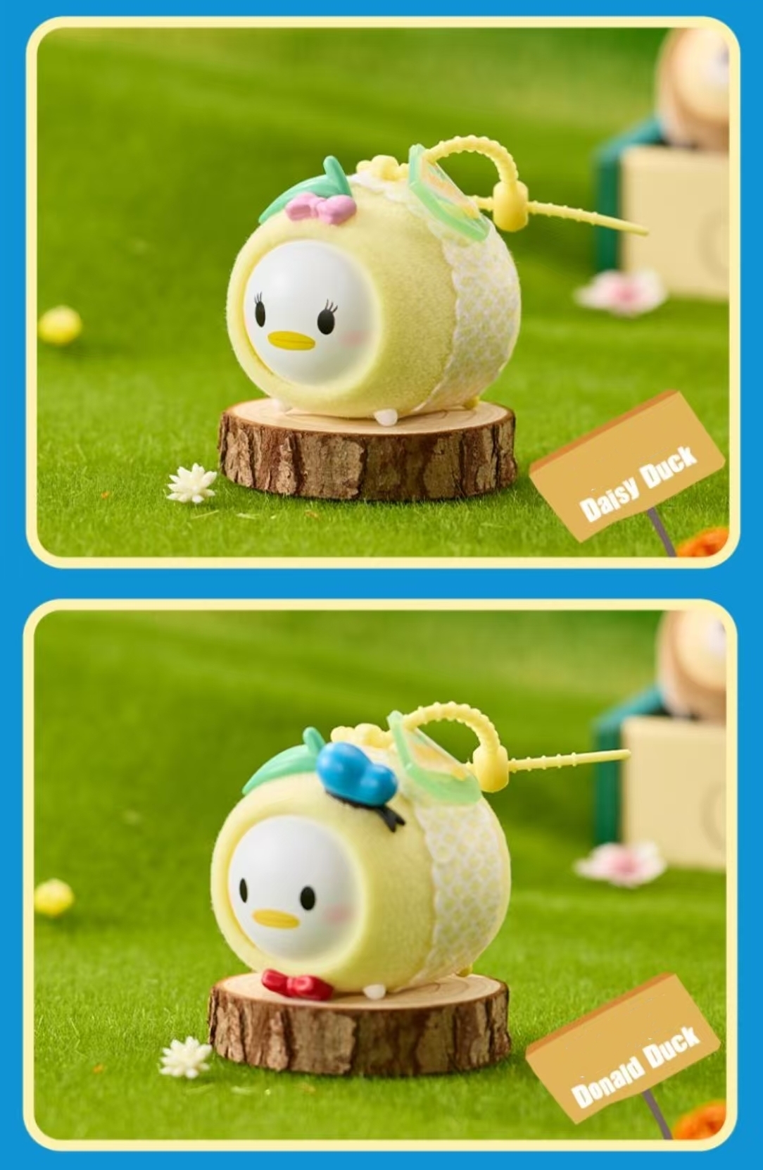 Disney TSUM TSUM Fruit Flocked Face Swap Series Blind Box Toy ...