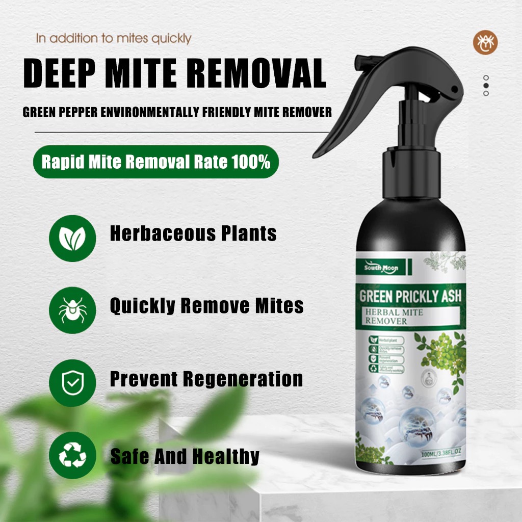 【SG】GREEN PRICKLY ASH Mite Spray Bed Bug Spray Anti Dust Mite Spray Bed ...