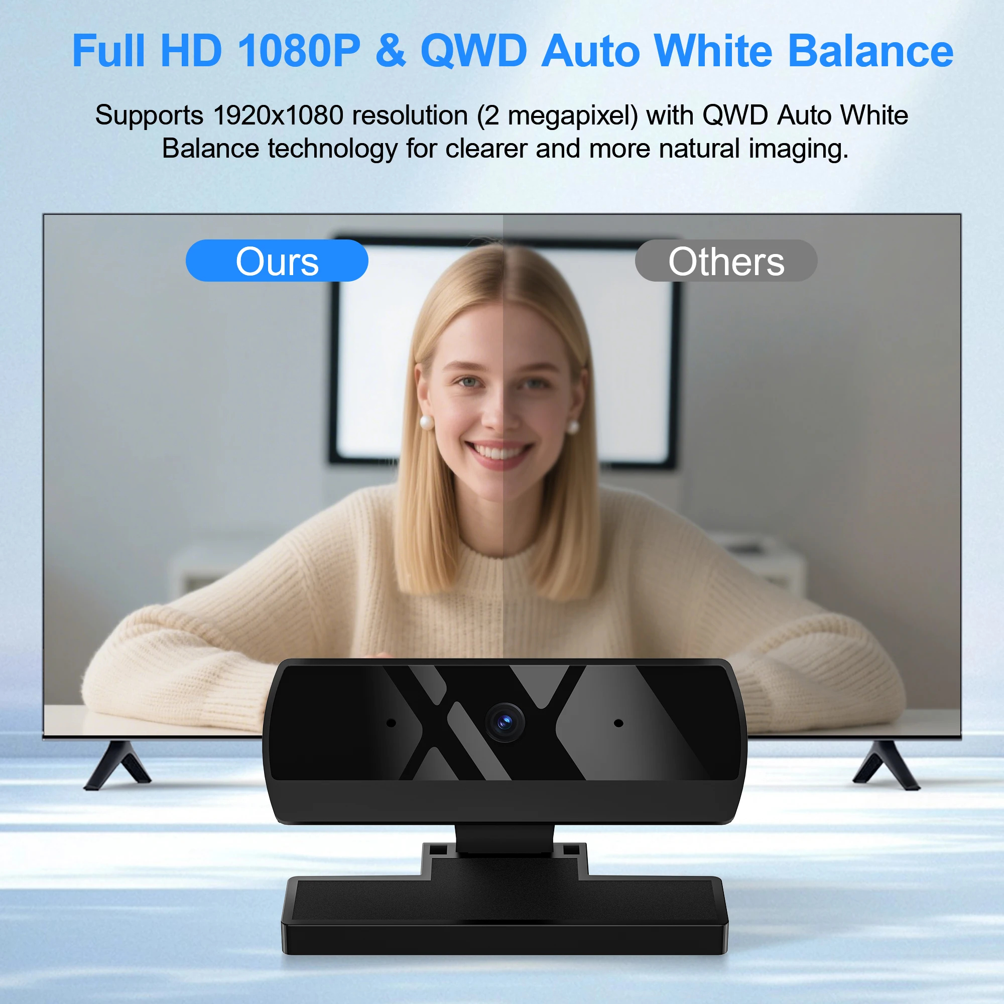 HD 1080P Web Camera USB Web Camera with Microphone Autofocus Camera PC ...