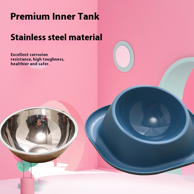 Overflow-proof pet bowl, ant-resistant design, raised cat feeding bowl ...