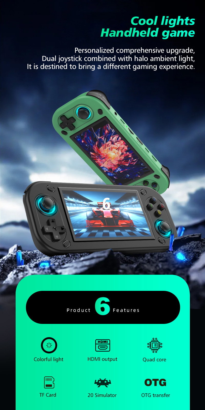 R43S Game Console Open Source Handheld Dual Joystick Arcade Open Source ...