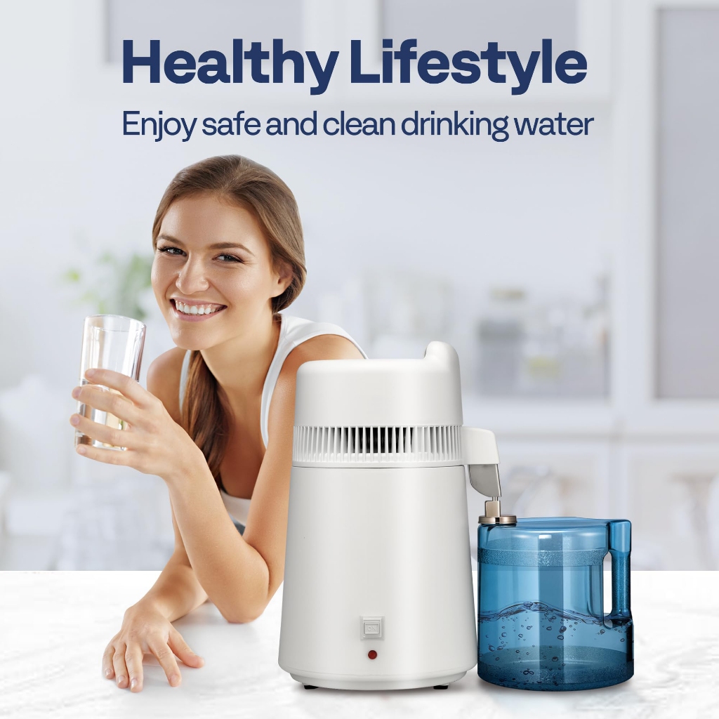 Distilled Water Machine 4l Water Distiller Electric Distill Distillator ...