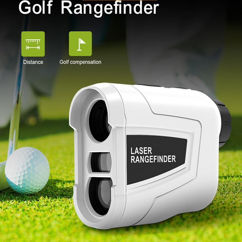 Handheld 800 meter golf rangefinder flagpole locking pin tracking ...