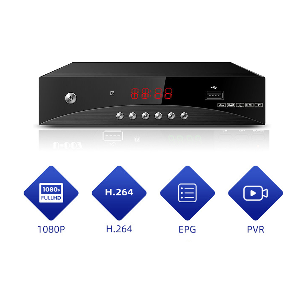 FTA DVB S2 H264 DVB-S2 HD Satellite Receiver Tv Decoder MYTV Tuner ...