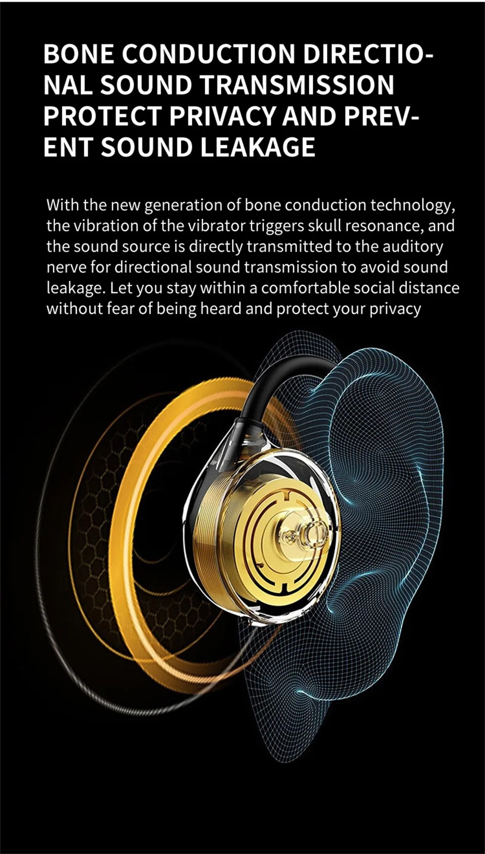 Philips TAA1609 Wireless Bone Conduction Earphones Bluetooth 5.3 HiFi ...