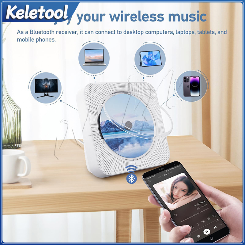 cd player VCD dvd cd disc player with Speaker portable screem Radio ...