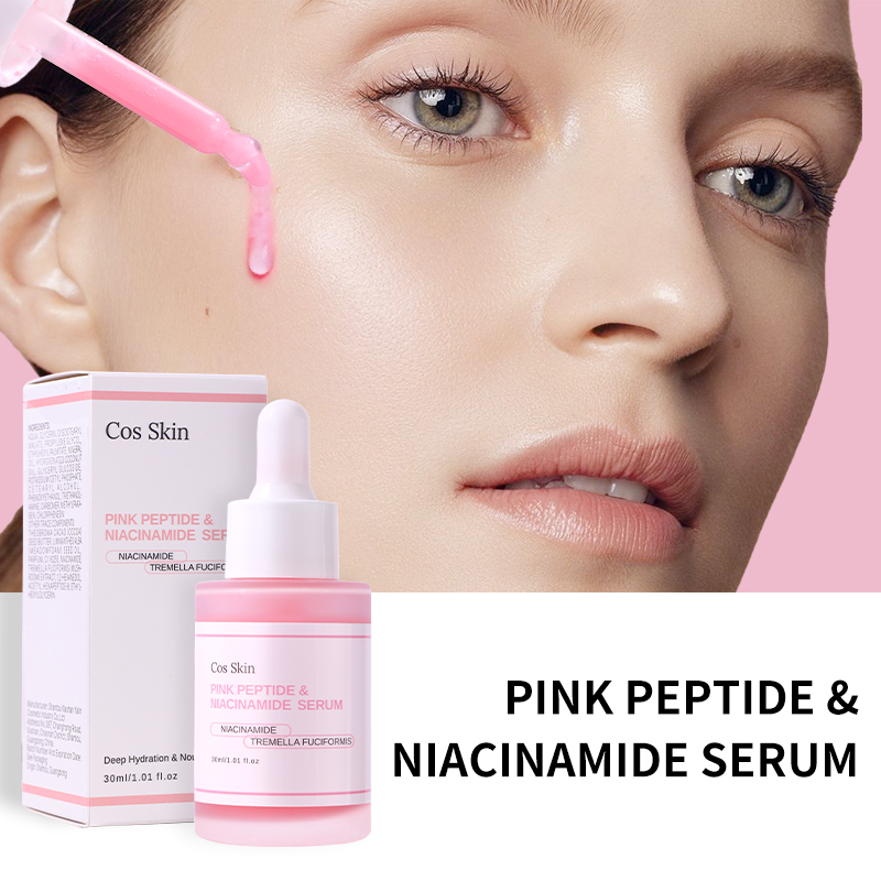 Pink Peptide & Niacinamide Brightening Face Serum, deeply hydrates and ...