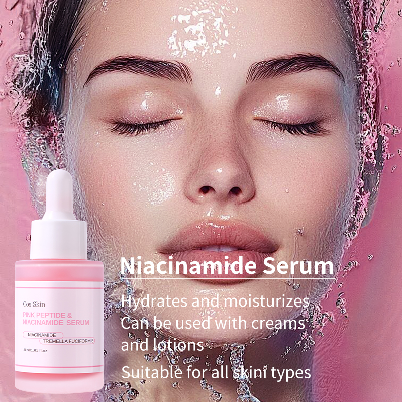 Pink Peptide & Niacinamide Brightening Face Serum, deeply hydrates and ...