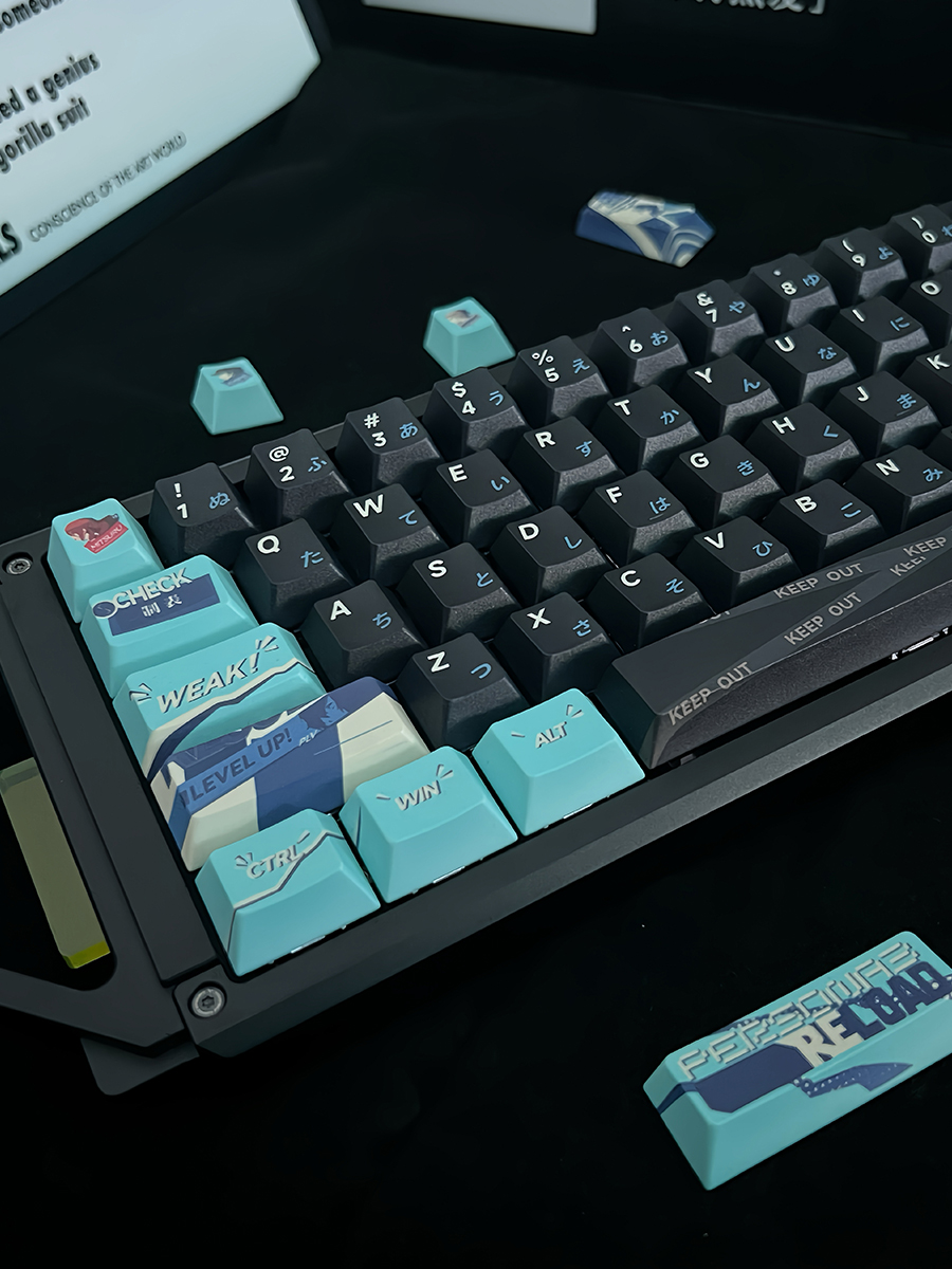 Persona Keycaps Japanese Blue PBT Cherry Profile For Mechanical ...