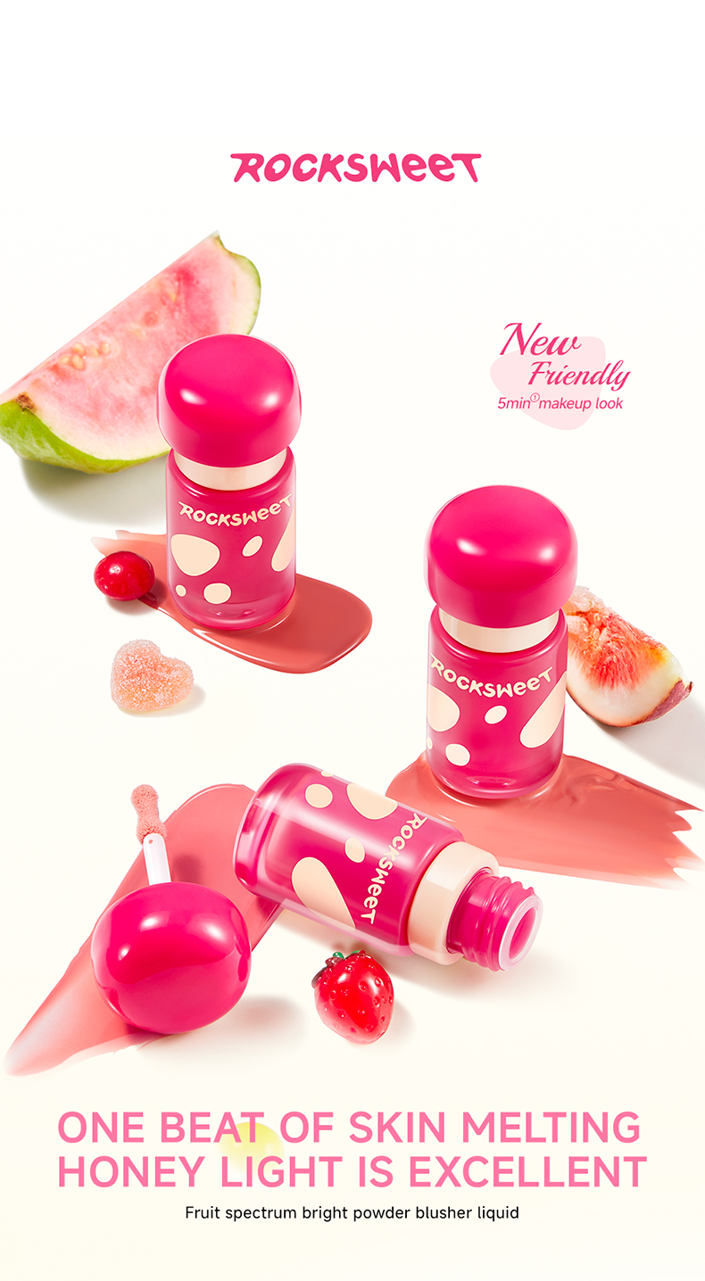 ROCK SWEET Rock Candy Fruit Spectrum Radiant Blush Liquid for Hydrating ...