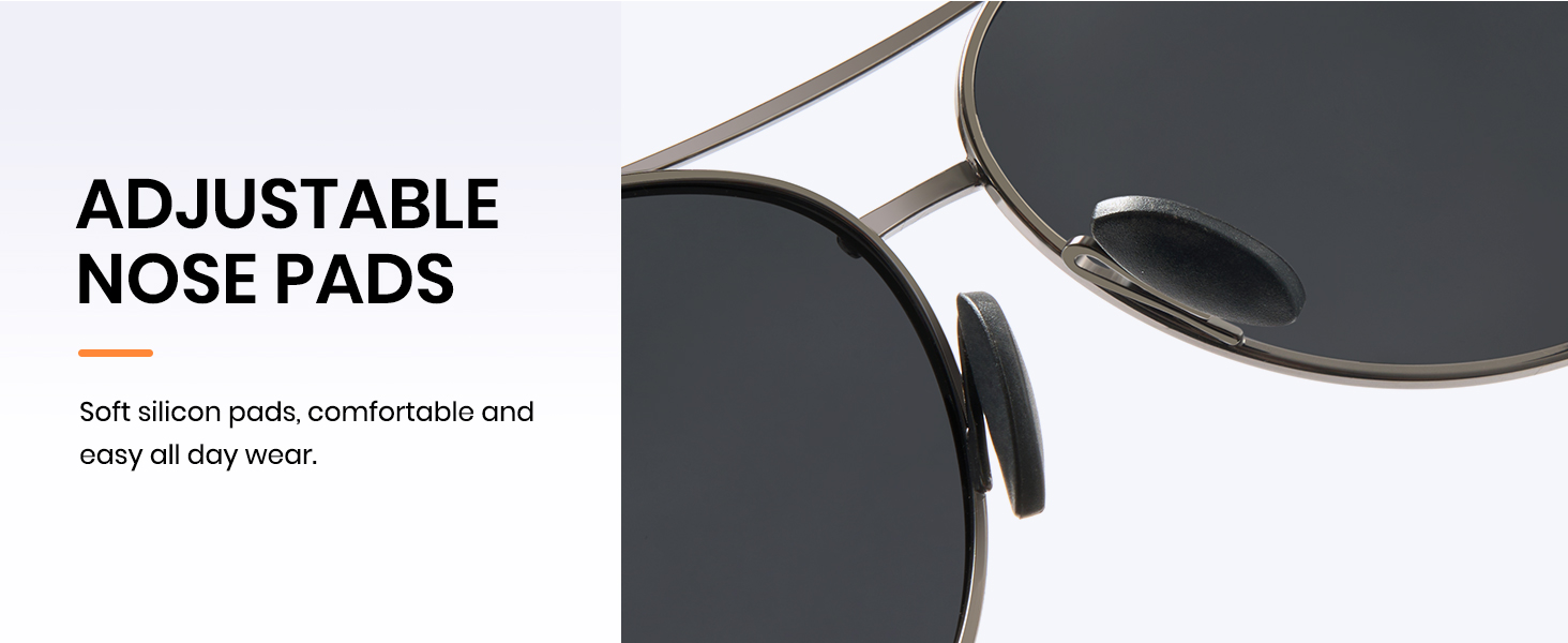 Cyxus Aviator Polarized Sunglasses for Men Women UV400 Protection Anti ...