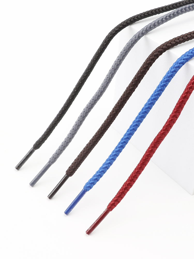 1 Pair 14 Colors Round Shoelaces Outdoor Sneakers Shoe laces Solid ...