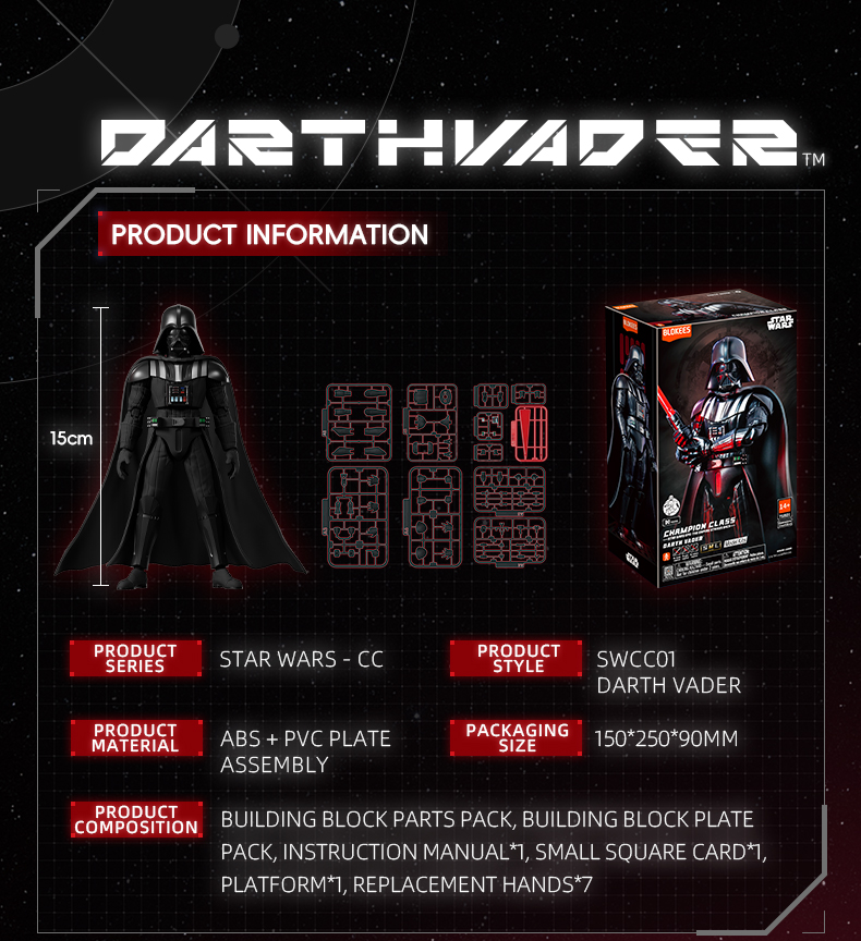 [NEW] BLOKEES Figures Star War Champion Class Darth Vader Stormtrooper ...