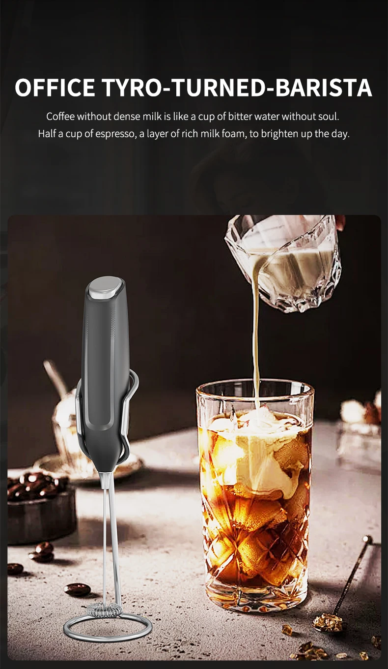 Ultra Fast Electric Handheld Milk Frother Wand for Coffee and Egg ...