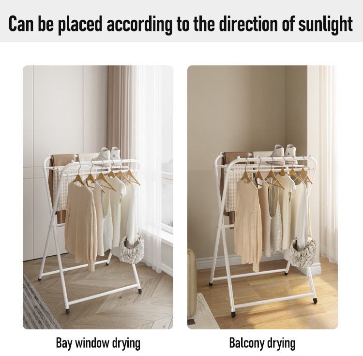 （SG Stock） Simple Clothes Rack Clothes Hanger Floor Standing Retail ...