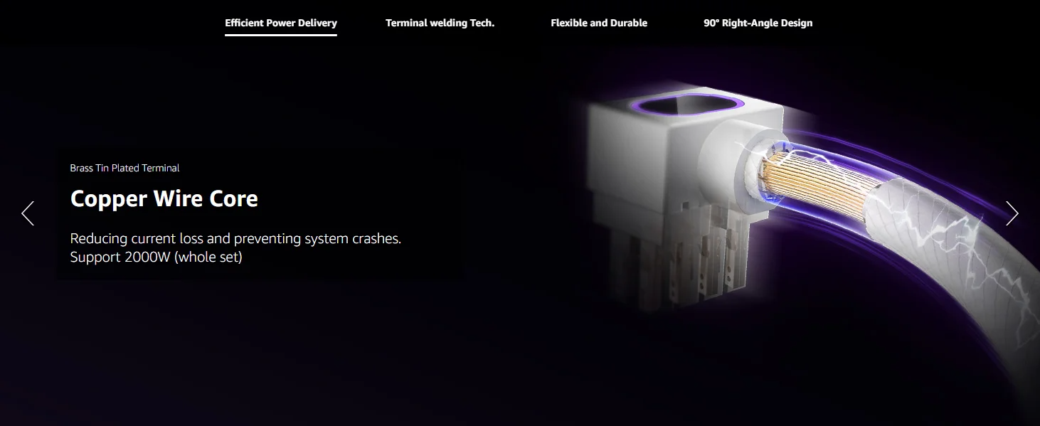 UPSIREN ARGB 8PIN CPU Power Extension Cable 90 Degree Right Angle ...