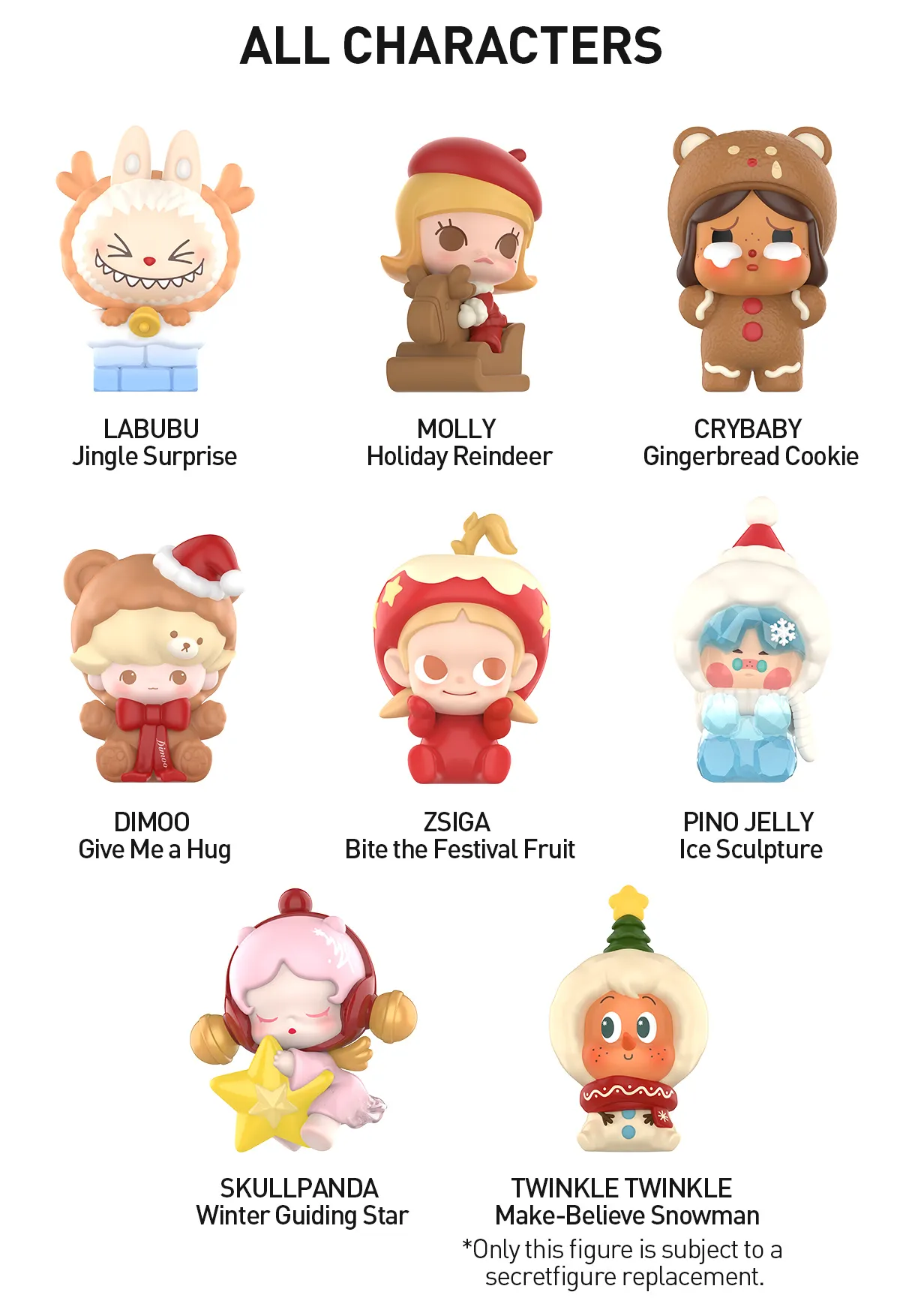 POP MART Christmas POP BEAN Winter Romance Series Box Set POPBEAN ...