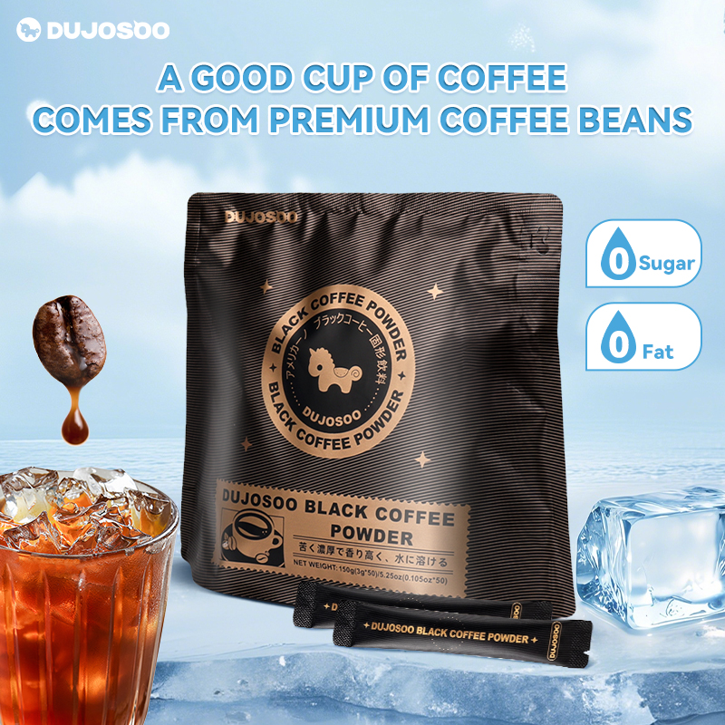 DUJOSOO FDA Black Coffee Zero Add Sugar Free 150g 50 packs Arabica ...