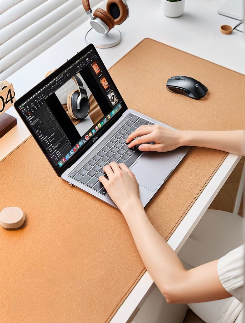 Leather Desk Mat Large Desk Mat Desk Mat Waterproof Wear-Resistant ...