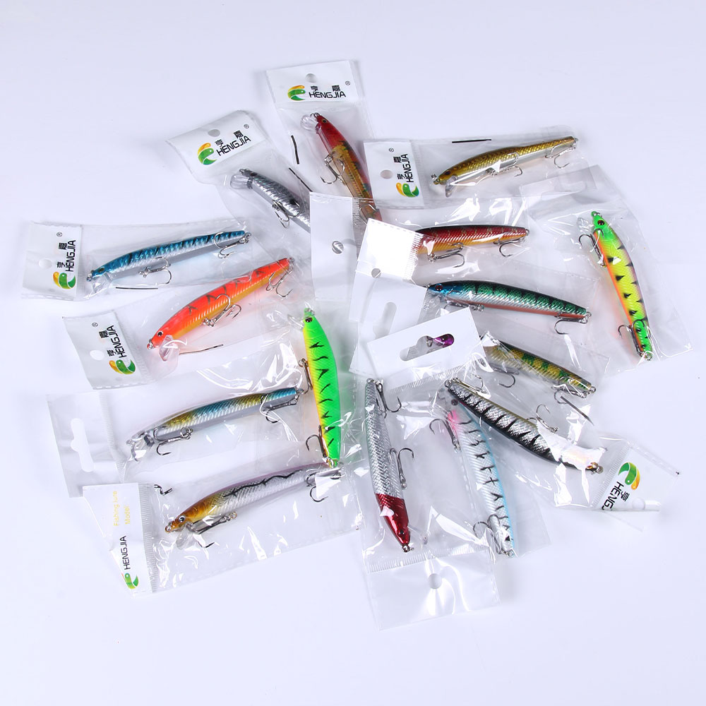 Fishing Set Featuring 15 Floating Minnow Lures for Peacock Bass and ...