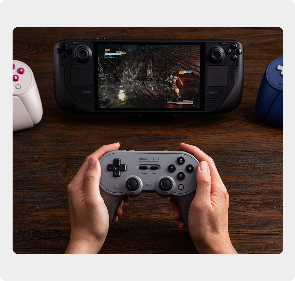 SALANGE 8BitDo Pro 3 Bluetooth Game Controller Wireless Gamepad with ...