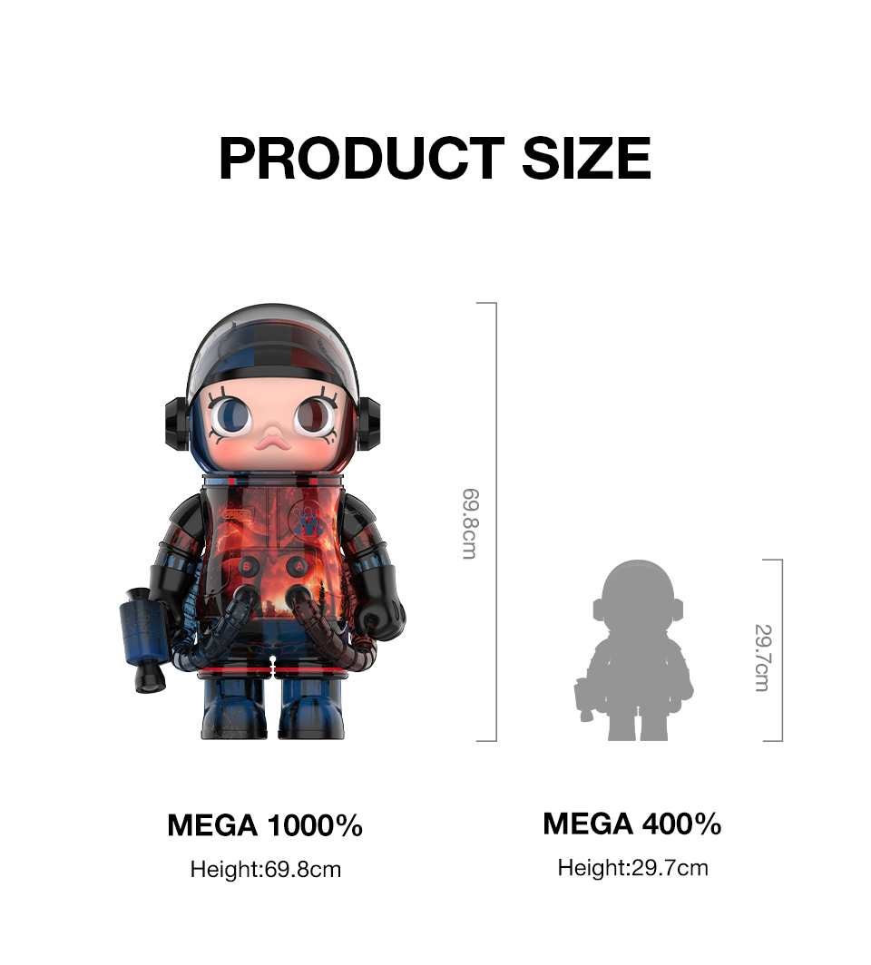 POP MART MEGA SPACE MOLLY 1000% Stranger Things | Shopee Singapore