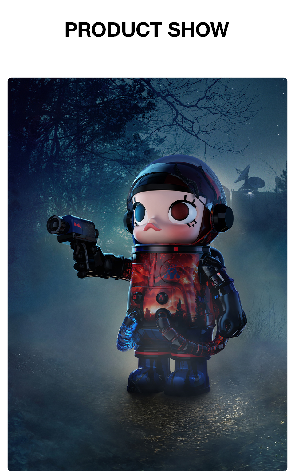 POP MART MEGA SPACE MOLLY 1000% Stranger Things | Shopee Singapore