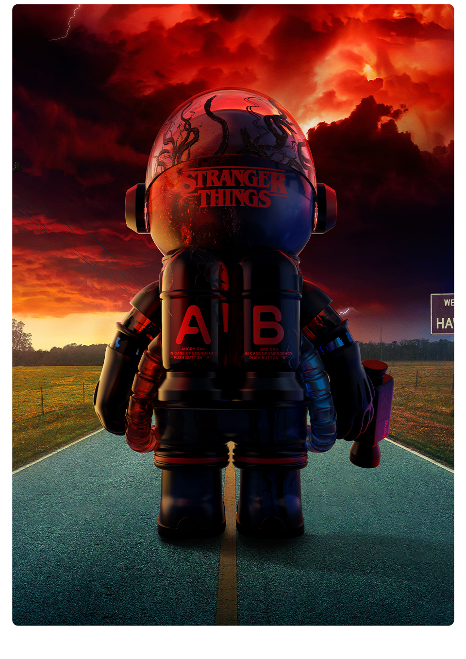 POP MART MEGA SPACE MOLLY 1000% Stranger Things | Shopee Singapore
