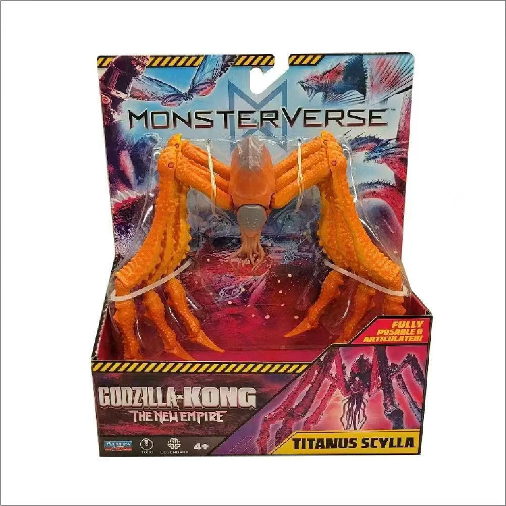 Godzilla 6″6inch King of the Monsters Rodan,Titanus Scylla by Playmates ...