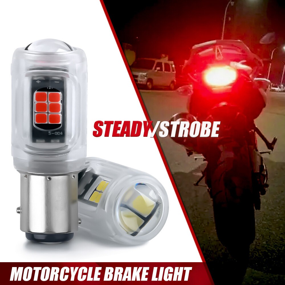 Motorcycle LED Replacement Tail Light - Bright Bulb Compatible with ...