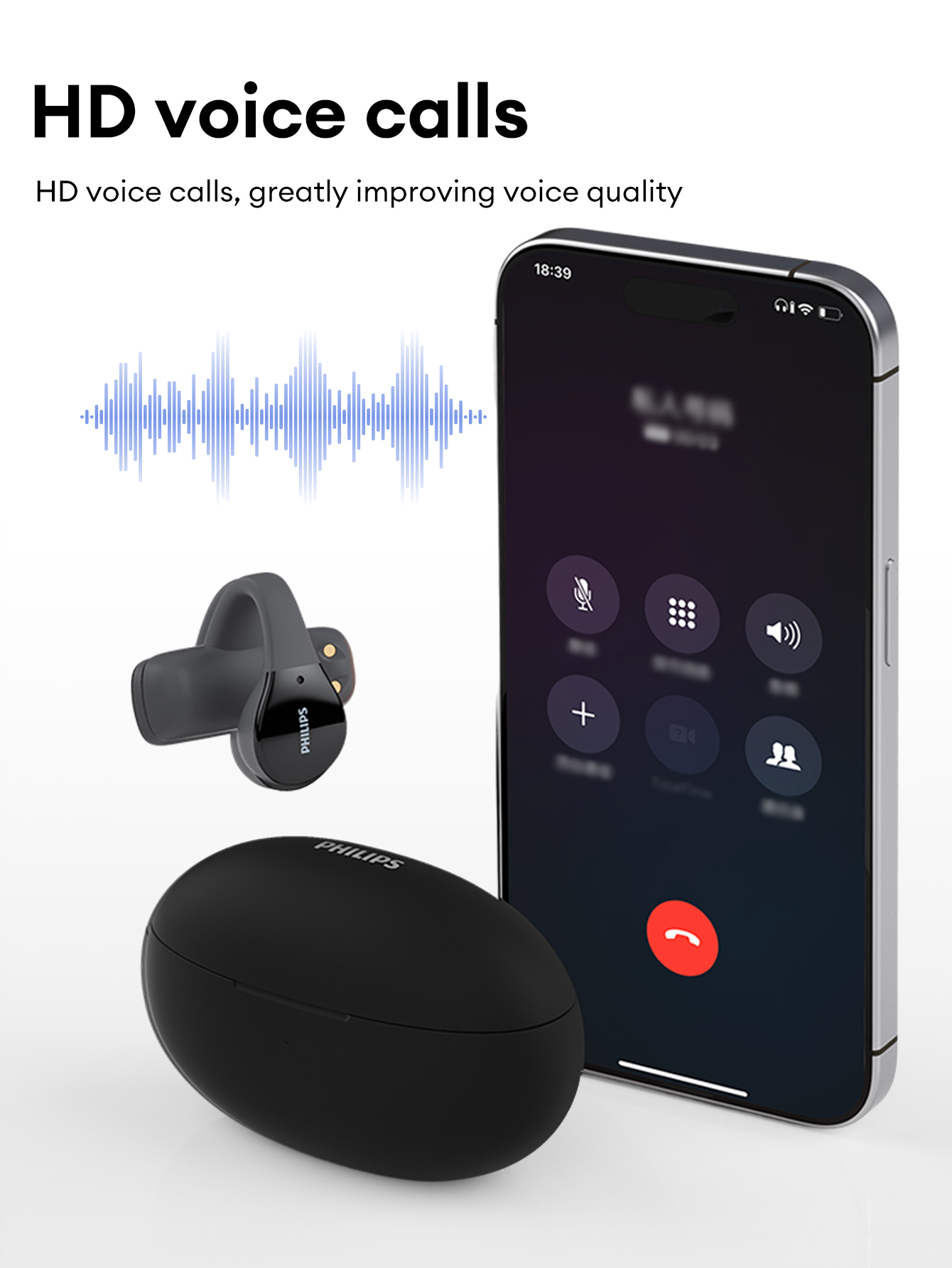 PHILIPS TAT2719 Bluetooth Earphone HIFI Stereo Sound Ultra-long battery life Open design not in ...