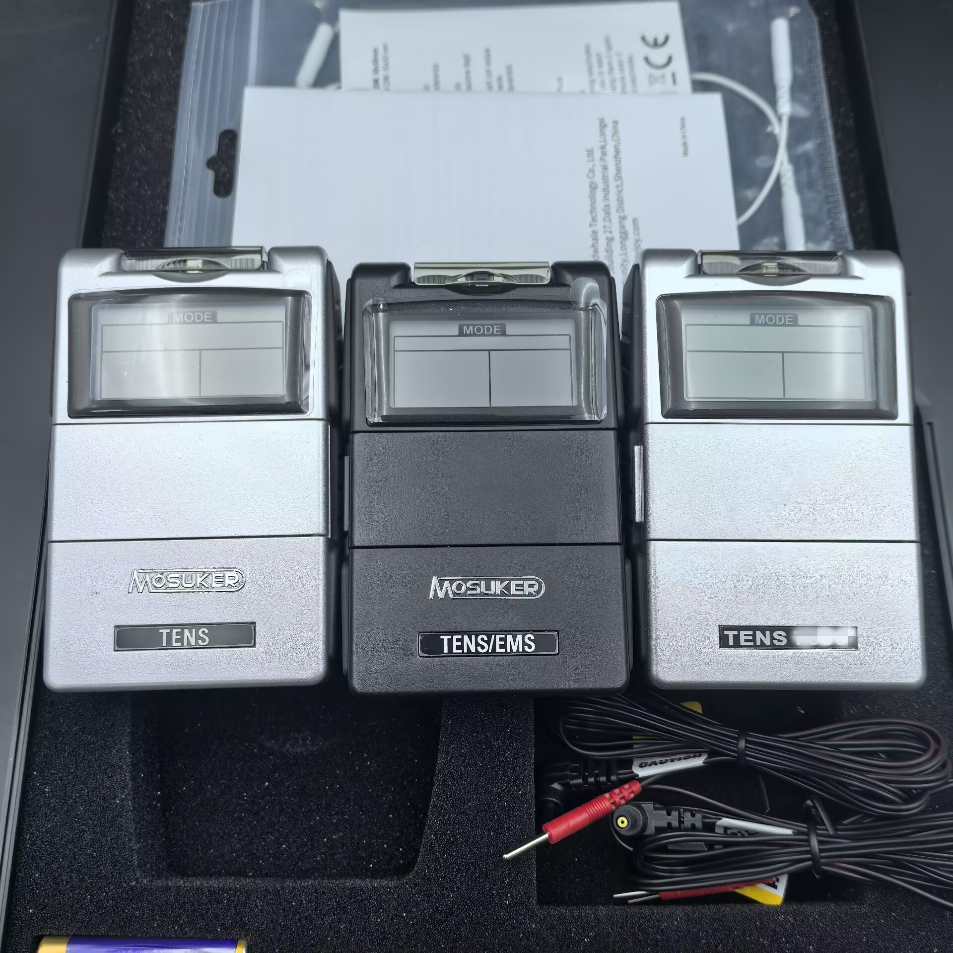 MOSUKER TENS Unit Muscle Stimulator EMS Muscle Stimulator Massagers ...