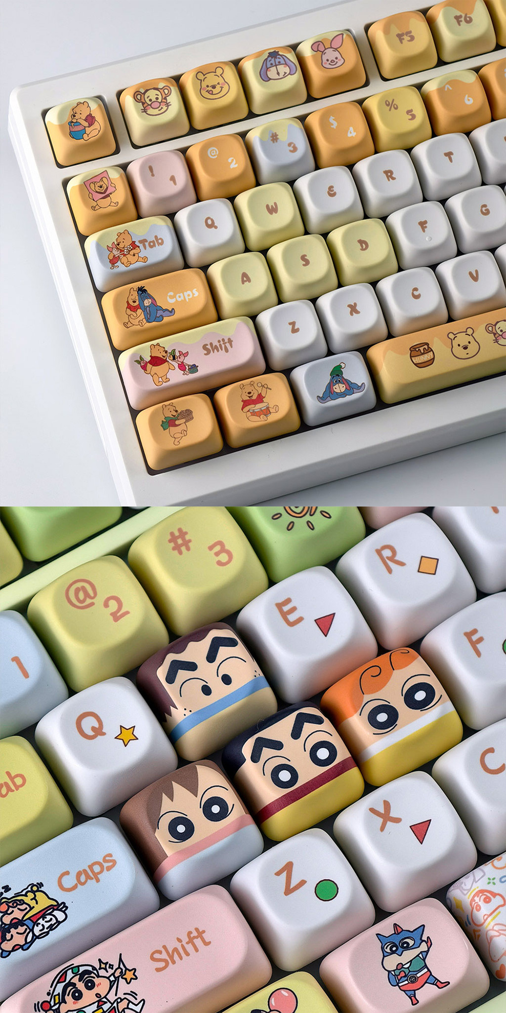 Sanrio Family Keycaps MOA Profile 130 Keys PBT Dye Sublimation Aula F75 ...