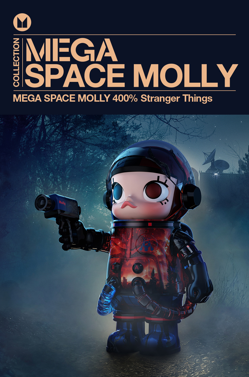 POP MART MEGA SPACE MOLLY 400% Stranger Things | Shopee Singapore