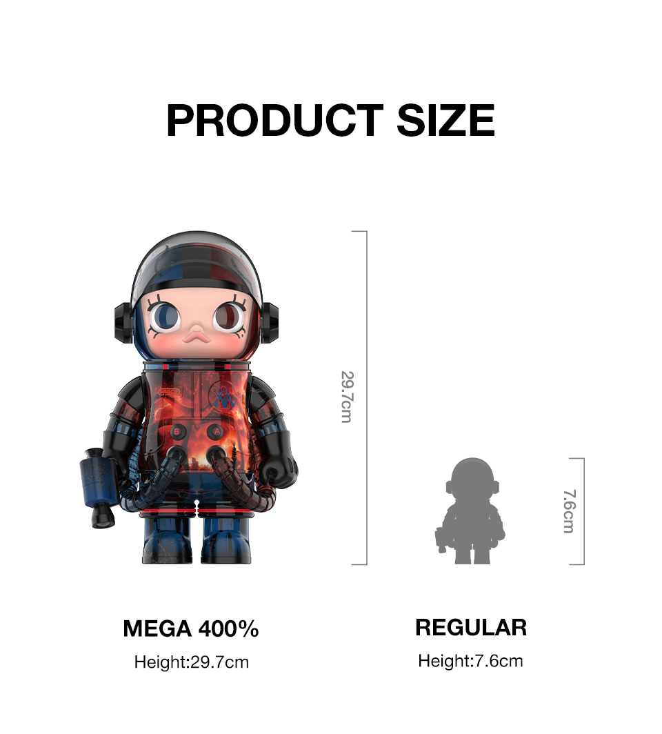 POP MART MEGA SPACE MOLLY 400% Stranger Things | Shopee Singapore