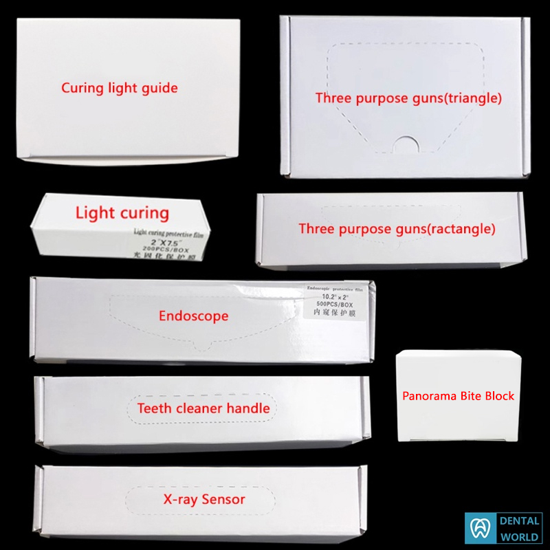 Curing Light Guide Sleeves Disposable protective sheath LED Light Head ...
