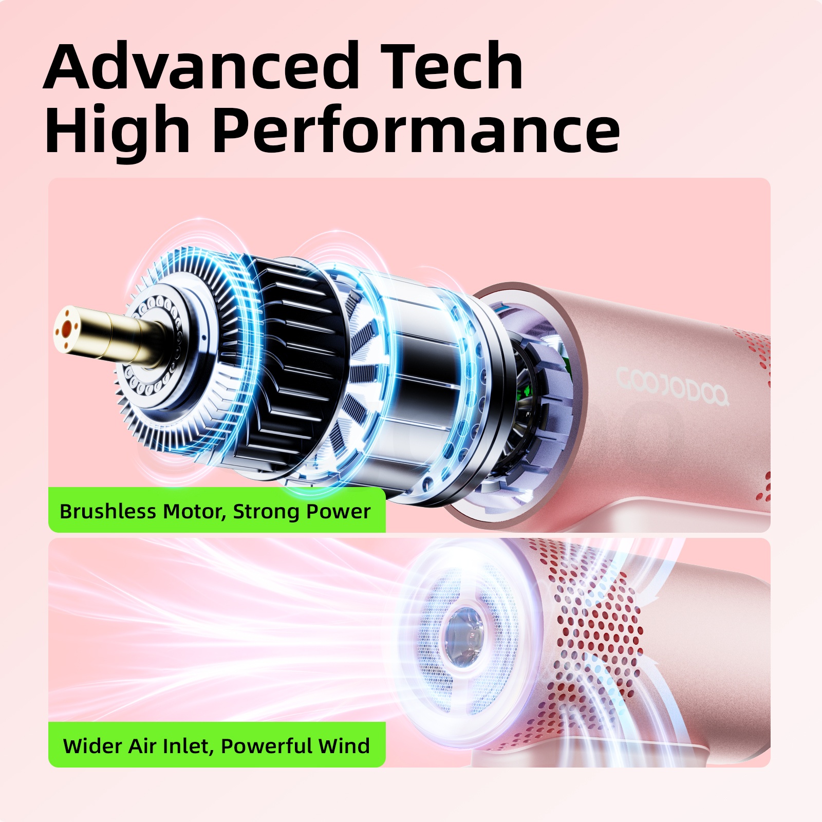 GOOJODOQ Handheld Fan Ultra High-speed Portable Fan 8000 mAh Outdoor ...