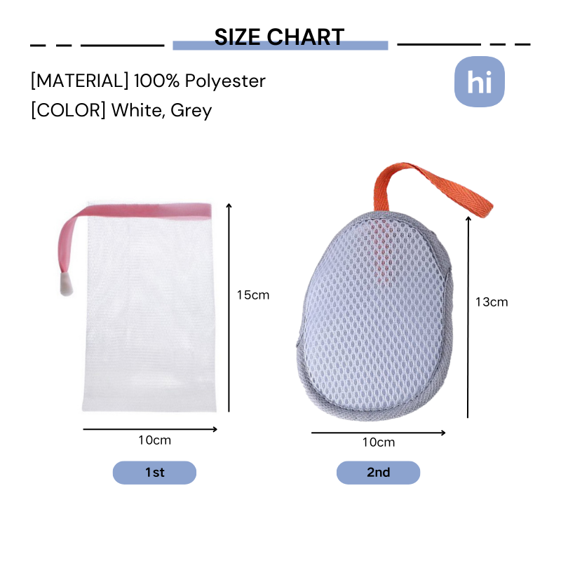 HI HOMES Soap Foaming Net Handmade Soap Mesh Bag Facial Cleanser ...