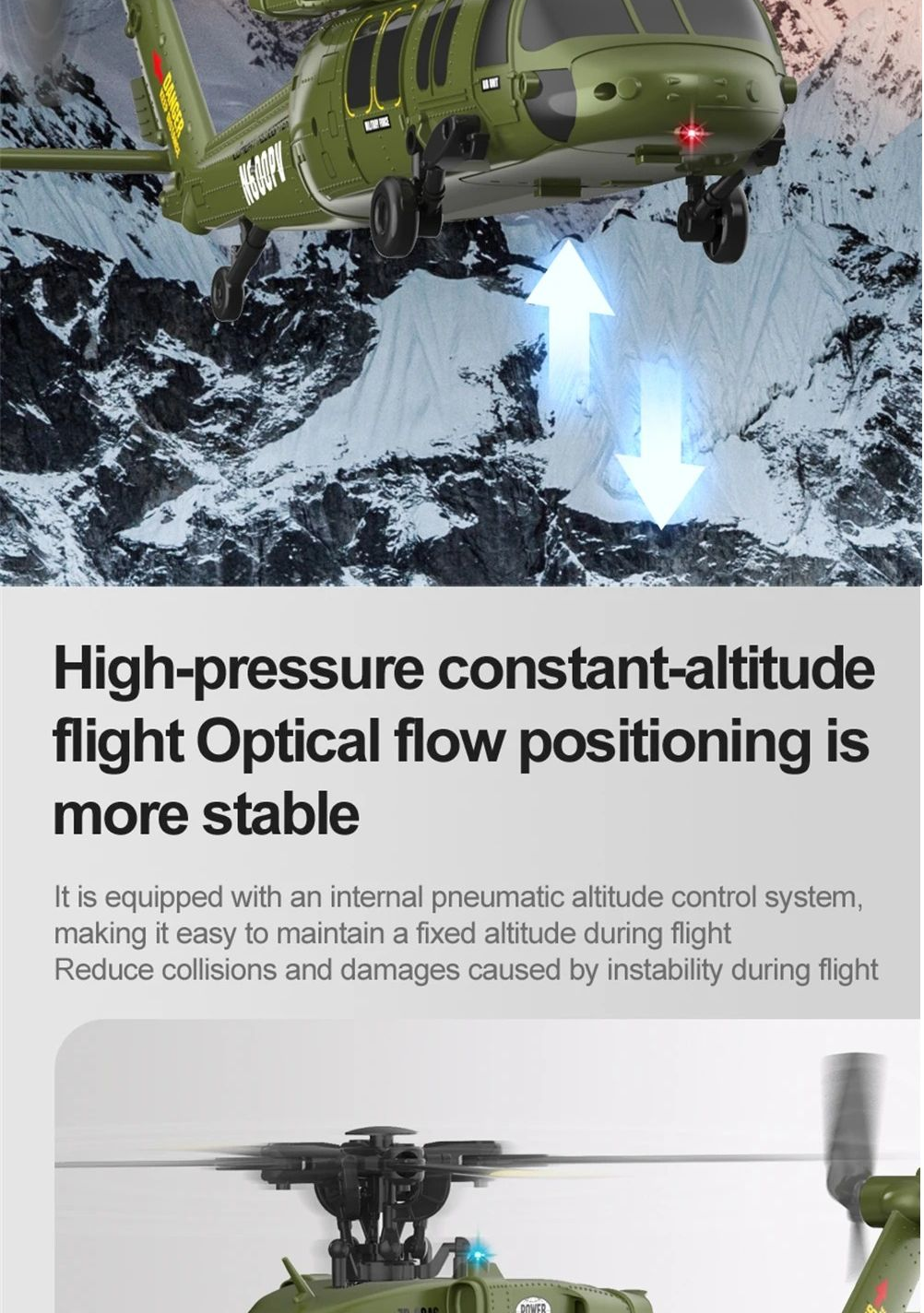 KOShobby Black Hawk RC helicopter K200 6CH simulation model aircraft ...