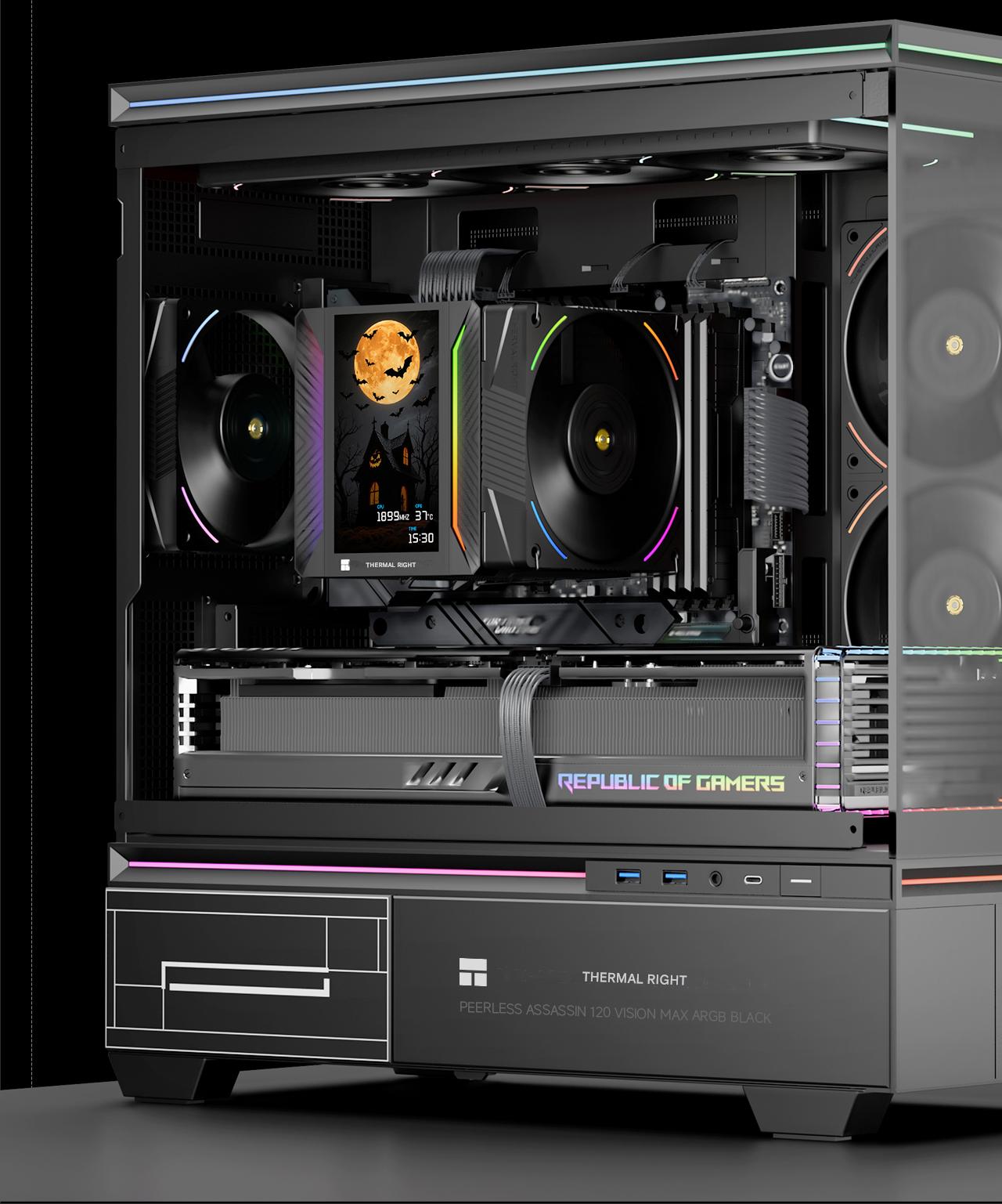 Thermalright Peerless Assassin 120 VISION MAX ARGB 5-Inch Screen DIY ...