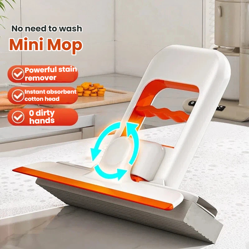 2026 Magic Fold Mini Mop - Self-Squeezing 2-in-1 Wet/Dry Cleaner ...