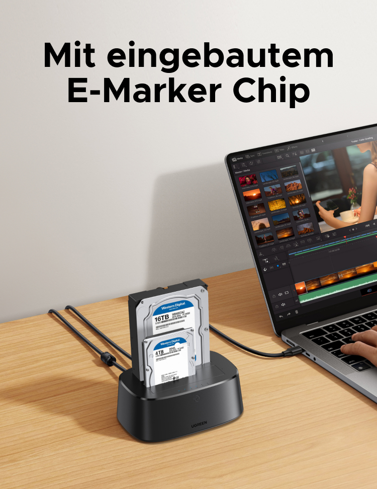 UGREEN Hard Drive Docking Station USB 3.0 to SATA Adapter External UASP ...