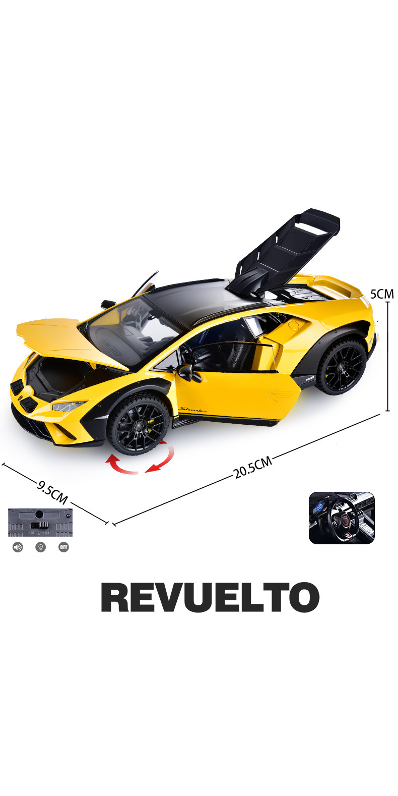 1:24 Lamborghini Huracan Sterrato Alloy Scale Car Model Diecast Metal ...