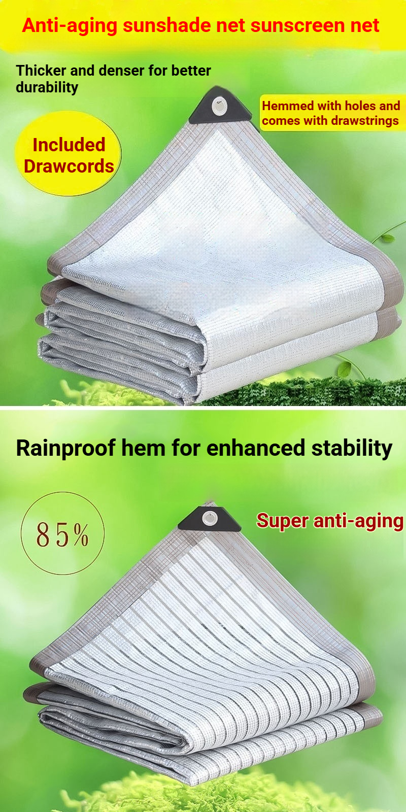 Shade netting aluminum foil sun screen spacer net shade insulation ...