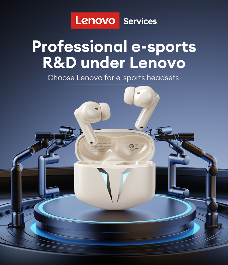 Lenovo GT102 Wireless Bluetooth Gaming Headset Imperceptible Latency ...