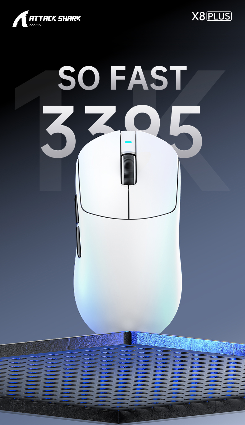 Attack Shark X8PLUS/X8SE Wireless Gaming Mouse | PAW3395 PRO Sensor 40K ...