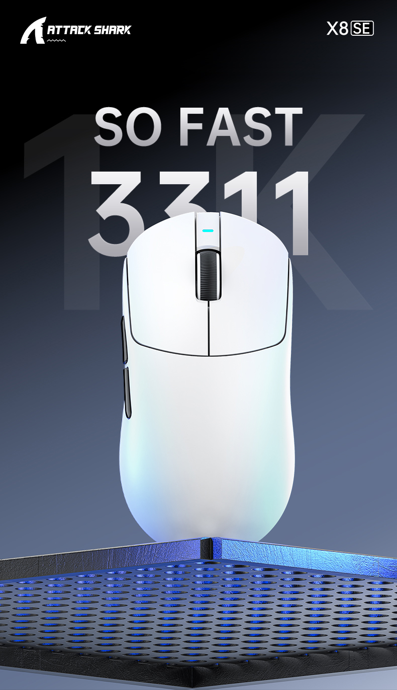 Attack Shark X8SE/X5 Wireless Gaming Mouse | 55g Ultra-Light | 1KHz ...