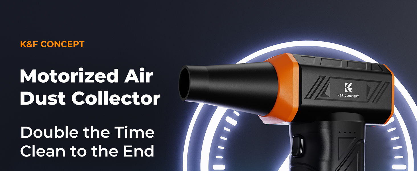 K&F Brushless Air Duster, 3-Speed Adjustable, Super Wind Power ...