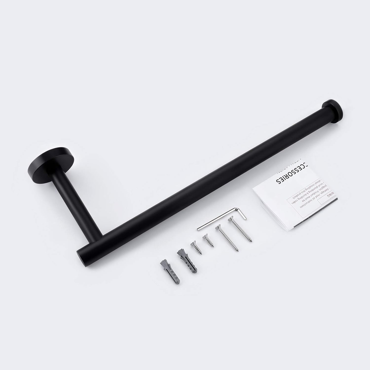 SG STOCKS👉Kitchen Paper Towel Holder Under Cabinet Matte Black Wall ...